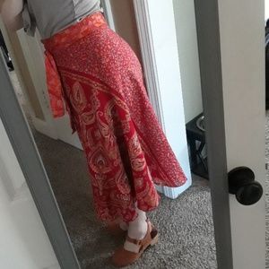Kariza | Skirts | Vintage Reversible Wrap Skirt | Poshmark